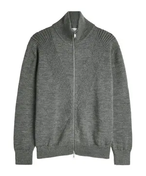 JIL SANDER Woolen Cardigan - Black