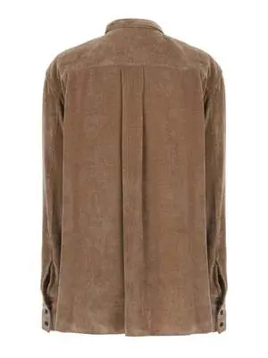 Brunello Cucinelli Button-down Corduroy Shirt - Cappuccino