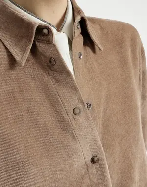 Brunello Cucinelli Button-down Corduroy Shirt - Cappuccino