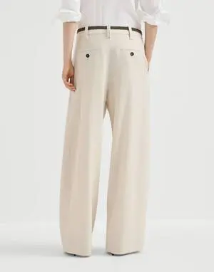 Brunello Cucinelli Wool Pleated Straight-leg Trousers