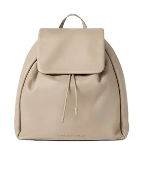 Brunello Cucinelli Mellow City Backpack - Light Yellow