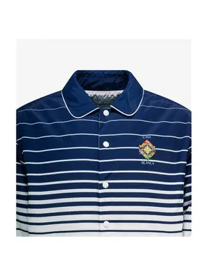 Casablanca Striped Jacket With Graphic Print