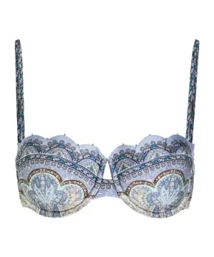 Zimmermann Wanderlust Patterned Bikini Top
