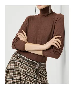 Brunello Cucinelli Sparkling Cashmere And Silk Lightweight Turtleneck Sweater