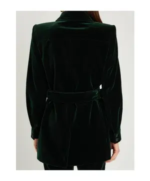 Saint Laurent Belted Velvet Jacket
