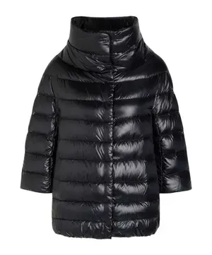 Herno Funnel Neck Down Jacket - Black