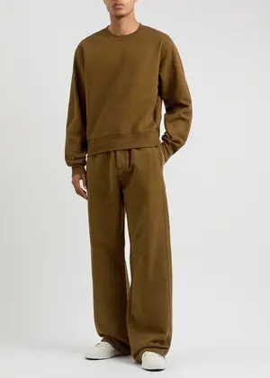 Saint Laurent Logo-embroidered Cotton Sweatshirt
