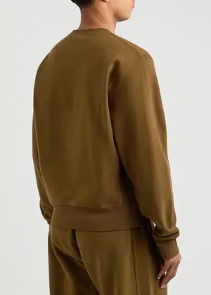 Saint Laurent Logo-embroidered Cotton Sweatshirt