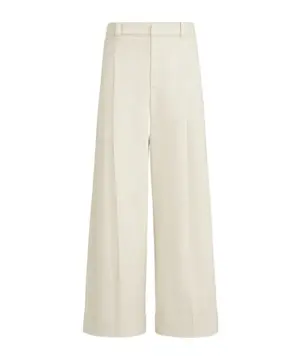 Brunello Cucinelli Pleated Trousers With Monili Detail