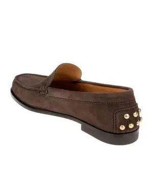 TOD'S Studded Loafers - Brown