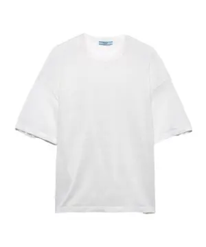 Prada Short-sleeved Linen T-shirt