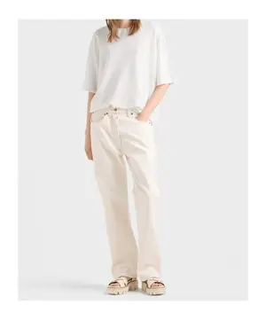 Prada Short-sleeved Linen T-shirt