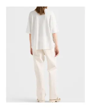 Prada Short-sleeved Linen T-shirt