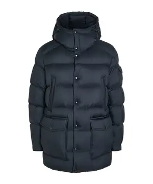 Moncler Quilted Hooded Down Jacket - Black