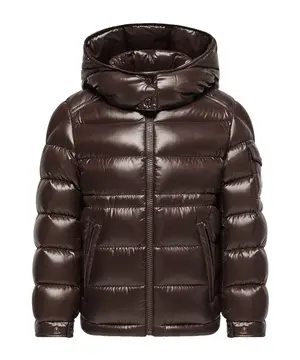 Moncler Maire Hooded Down Jacket - Brown