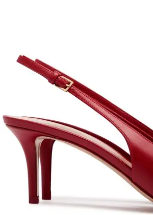Valentino Garavani 60 Vlogo Leather Slingback Pumps