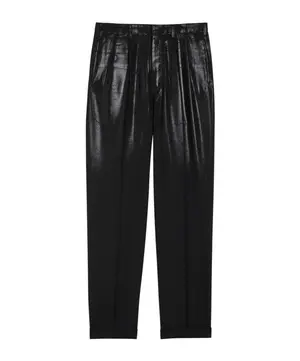 MAISON MARGIELA Coated Straight-leg Wool Trousers