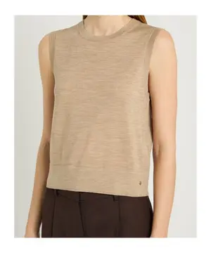 ANINE BING Moni Wool And Cashmere-blend Tank