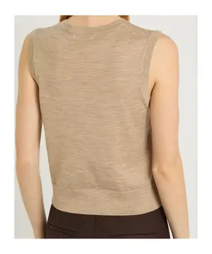 ANINE BING Moni Wool And Cashmere-blend Tank