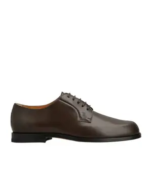 TOD'S Embossed Derby Shoes - Brown