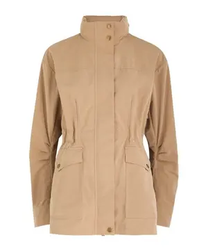 Moncler Logo-print Parka - Nude