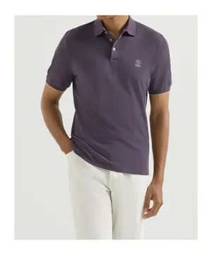 Brunello Cucinelli Cotton-piqué Polo Shirt With Logo