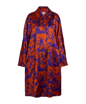 Dries Van Noten Roolsy Printed Satin Coat
