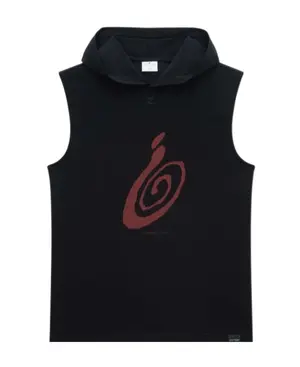 COURREGES Hooded Sleeveless T-shirt With Logo