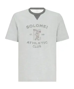 Brunello Cucinelli Cotton-jersey Crew-neck T-shirt With Print