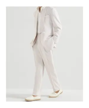 Brunello Cucinelli Long-sleeved Suit - Panama Color