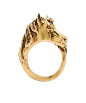 Chloé The Chain Horse Ring - Yellow