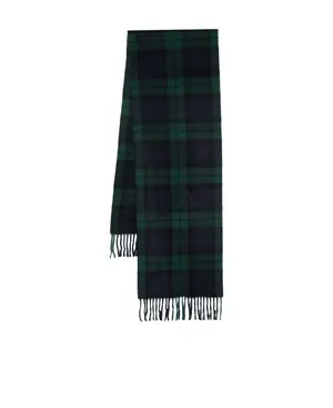 Polo Ralph Lauren Tartan-pattern Scarf - Black