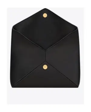 Saint Laurent Cassandre Small Envelope Pouch In Lambskin