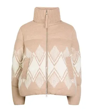 Varley Isle Padded Knit Jacket - Nude
