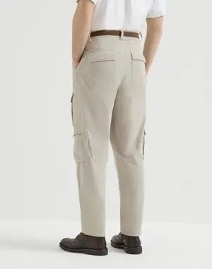 Brunello Cucinelli Pleated Corduroy Cargo Trousers