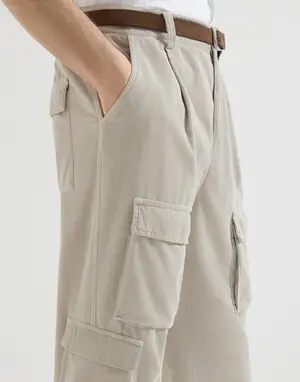 Brunello Cucinelli Pleated Corduroy Cargo Trousers