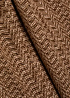 Missoni Chevron Wide-leg Wool-blend Trousers - Brown