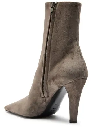 Saint Laurent Jill 95 Suede Ankle Boots