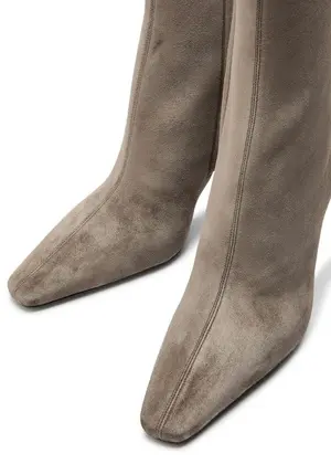 Saint Laurent Jill 95 Suede Ankle Boots
