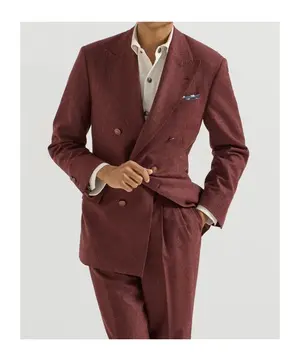 Brunello Cucinelli Virgin Wool And Cashmere Flannel Cavallo Tailor Blazer
