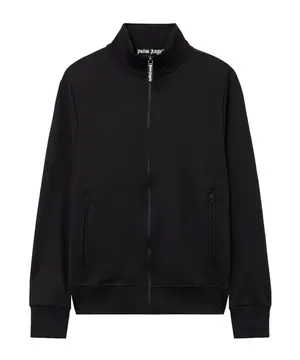 Palm Angels Logo Print Track Jacket - Black/off-white