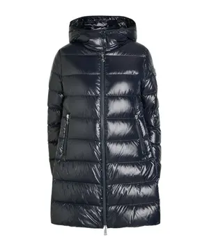 Moncler Logo Quilted Down Jacket - Black