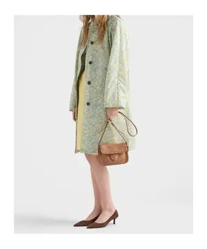 Prada Woven Leather Mini Shoulder Bag