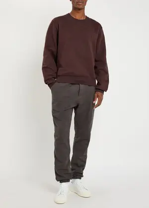 Saint Laurent Logo-embroidered Cotton Sweatshirt