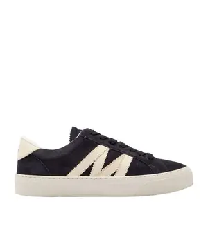 Moncler Monaco Suede Sneakers - Nude