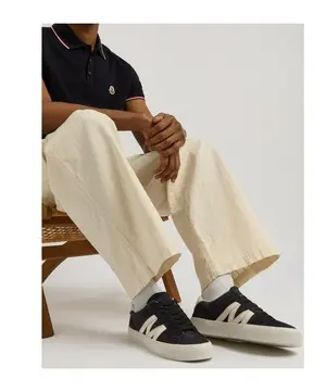 Moncler Monaco Suede Sneakers