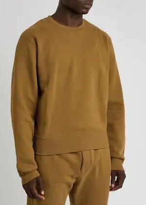 Saint Laurent Logo-embroidered Cotton Sweatshirt