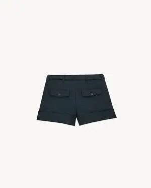 Saint Laurent Wool And Mohair Tailored Shorts