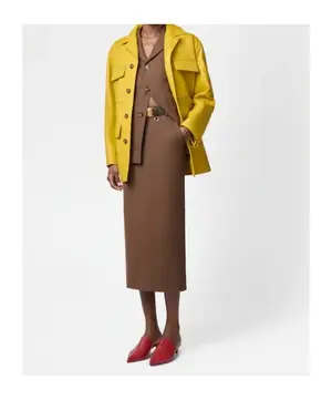 TOD'S Midi Skirt In Linen
