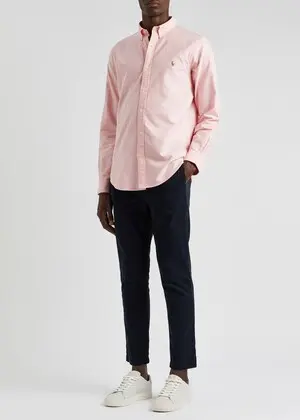 Polo Ralph Lauren Piqué Cotton Oxford Shirt - Nude